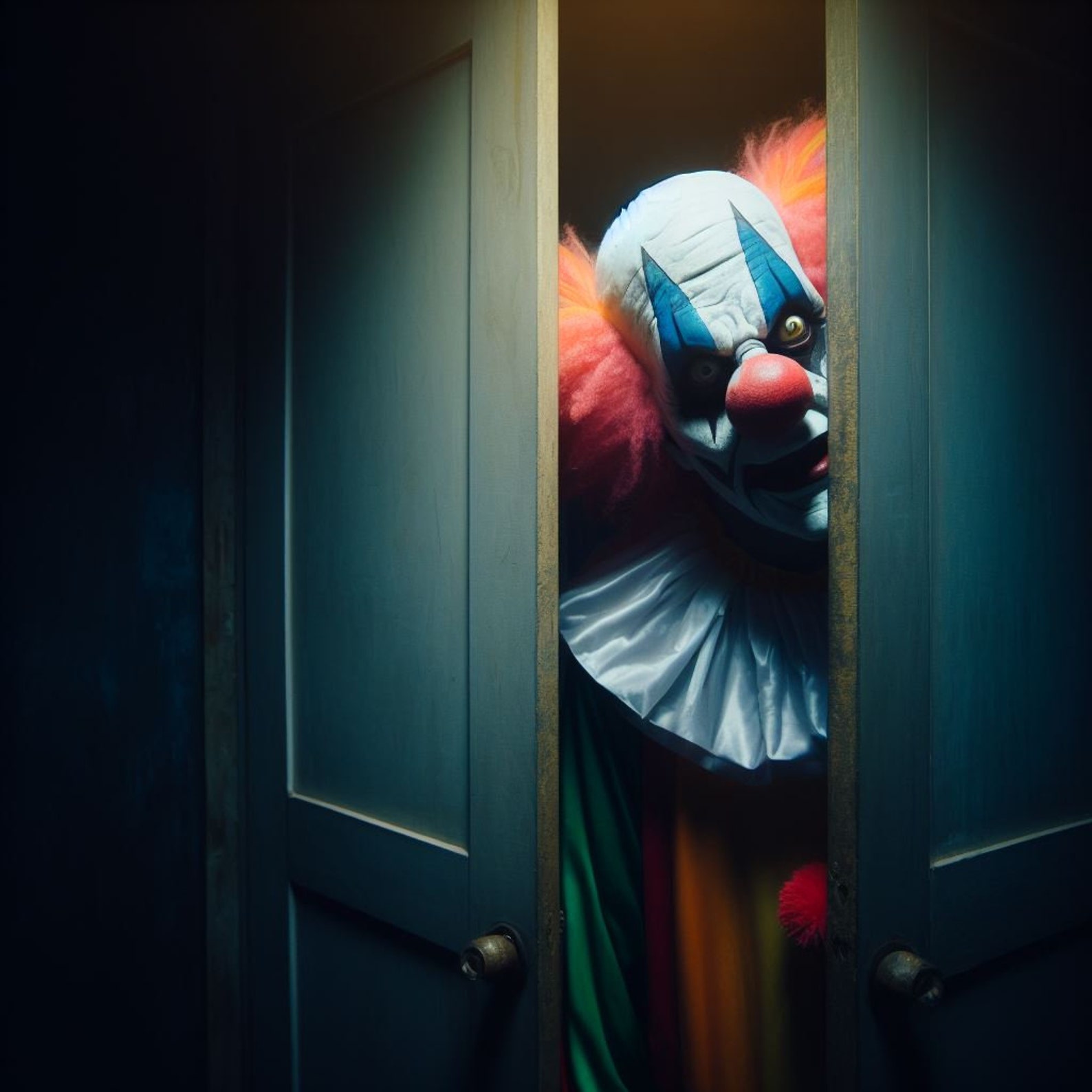 100 Creepy Clowns Peeking Images Photos for Dark Creepy Journaling ...