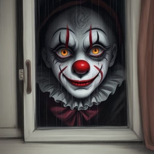 100 Creepy Clowns Peeking Images Photos for Dark Creepy Journaling ...