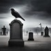 100 Crows on Tombstones Images Photos for Dark Creepy Journaling ...