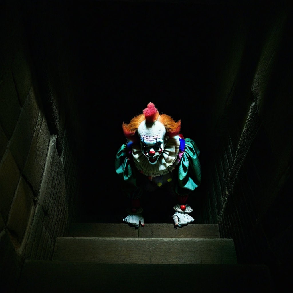 100 Creepy Clown on Stairs Images Photos for Dark Creepy Journaling ...
