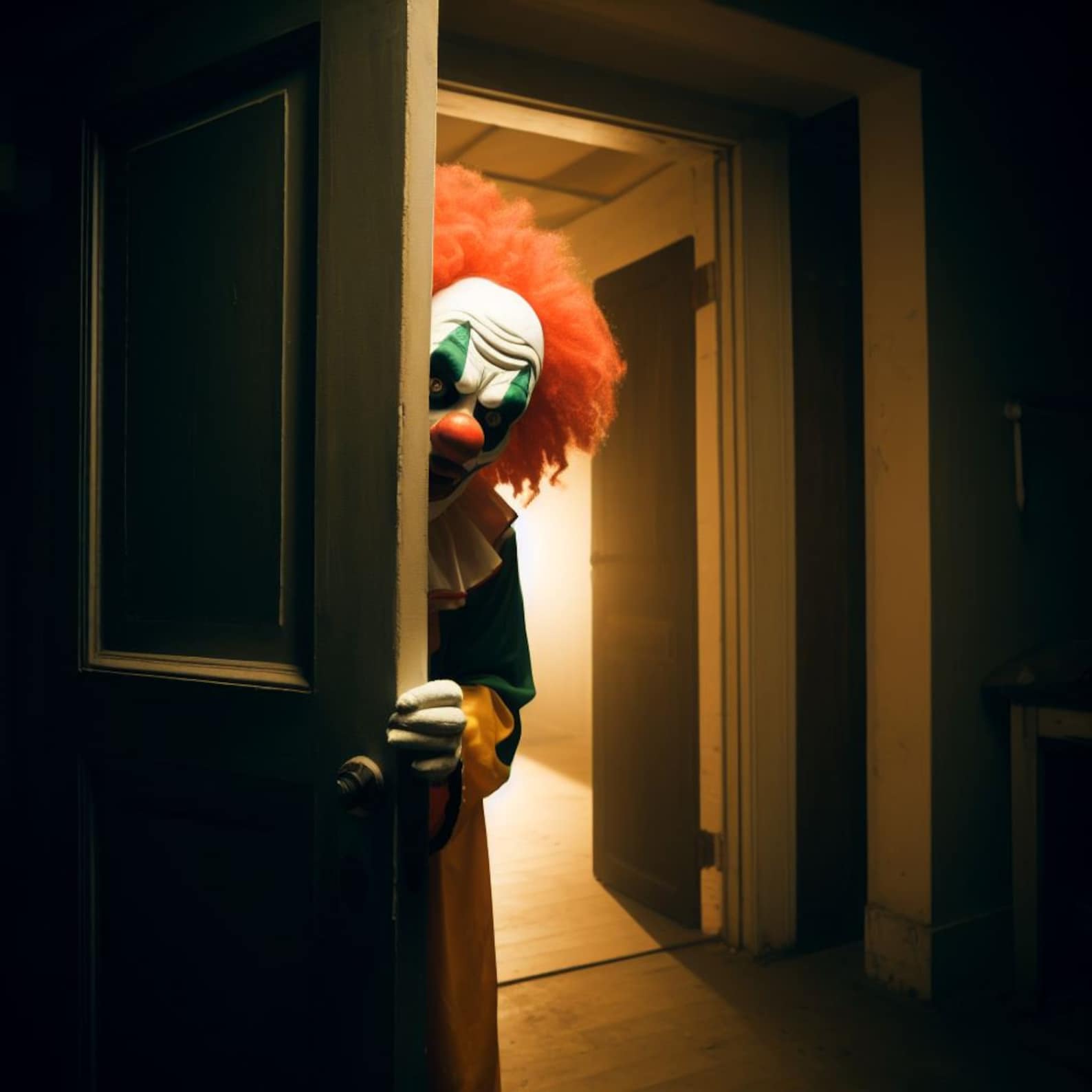 100 Creepy Clowns Peeking Images Photos for Dark Creepy Journaling ...