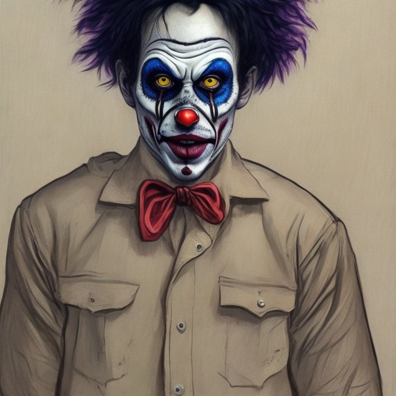 100 Creepy Clowns Standing & Portraits Images Photos for Dark Creepy ...