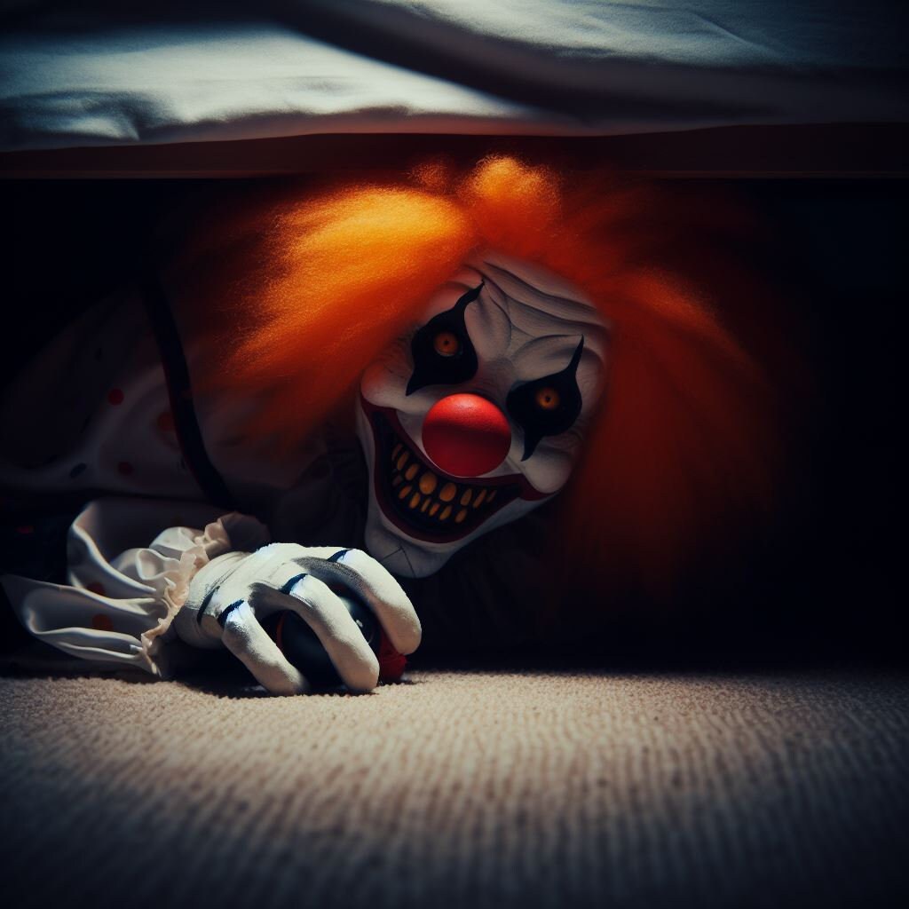 100 Creepy Clowns Peeking Images Photos for Dark Creepy Journaling ...