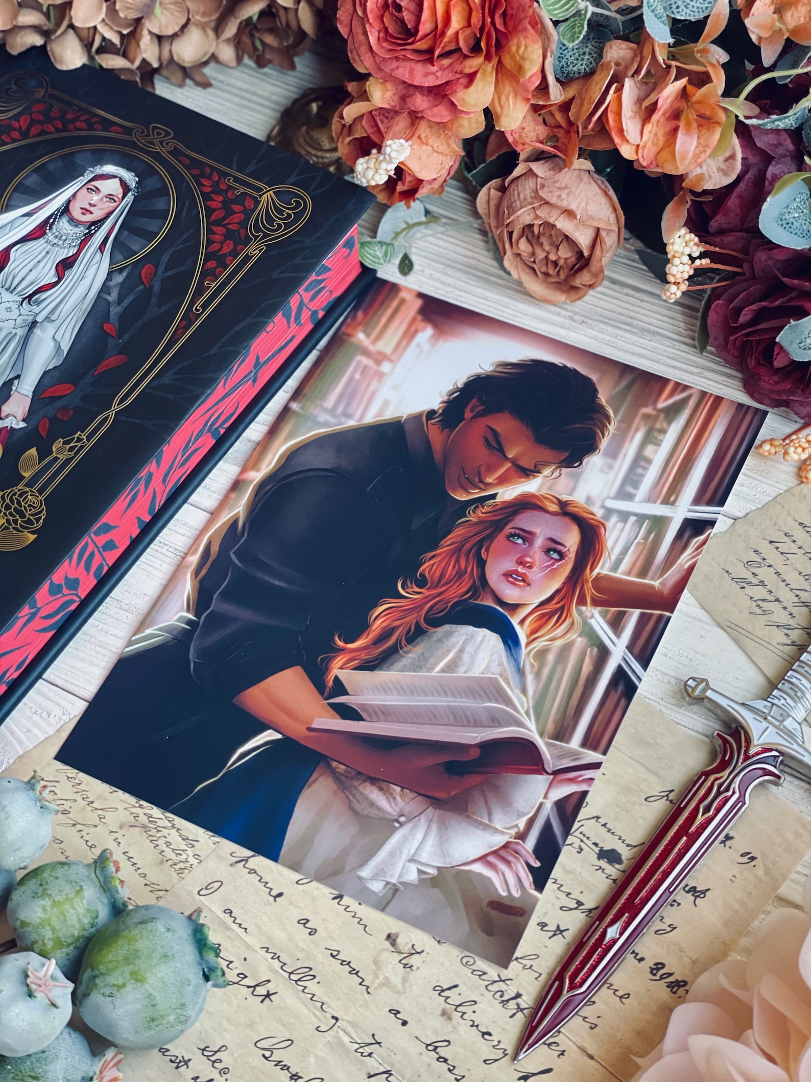 Poppy and Castiel - Art Print - From Blood and Ash - Etsy