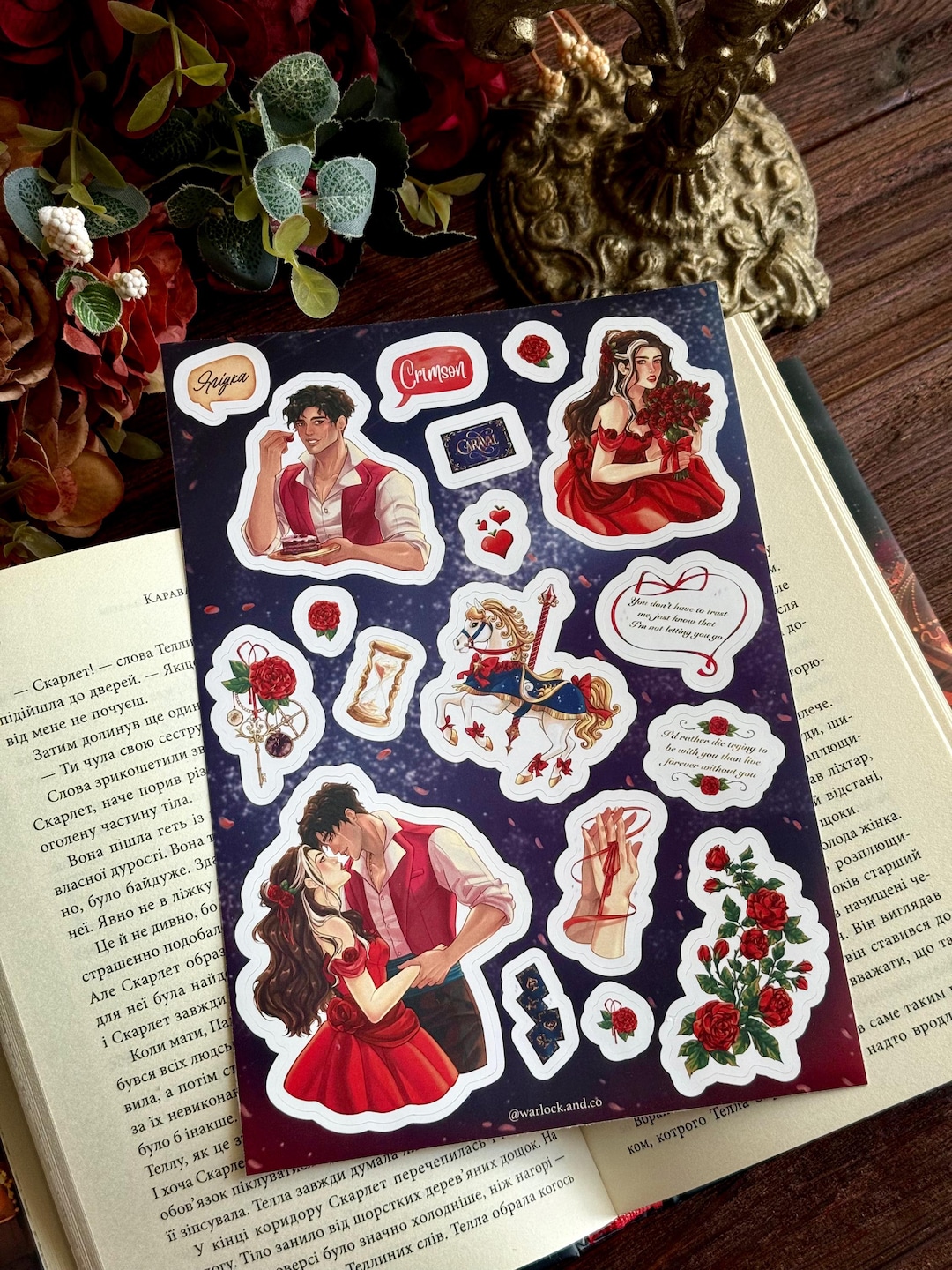 Sticker Pack - Scarlett Dragna and Julian Santos - Caraval Stephanie ...