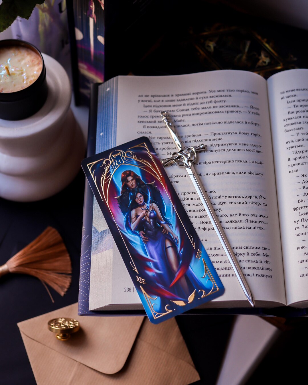 Bookmark - the Serpent and the Wings of Night - Oraya and Raihn - Etsy