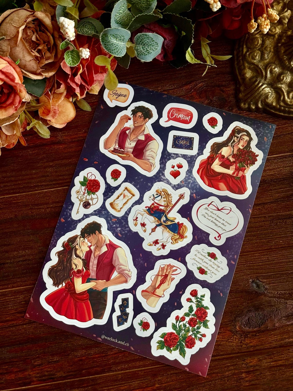 Sticker Pack - Scarlett Dragna and Julian Santos - Caraval Stephanie ...