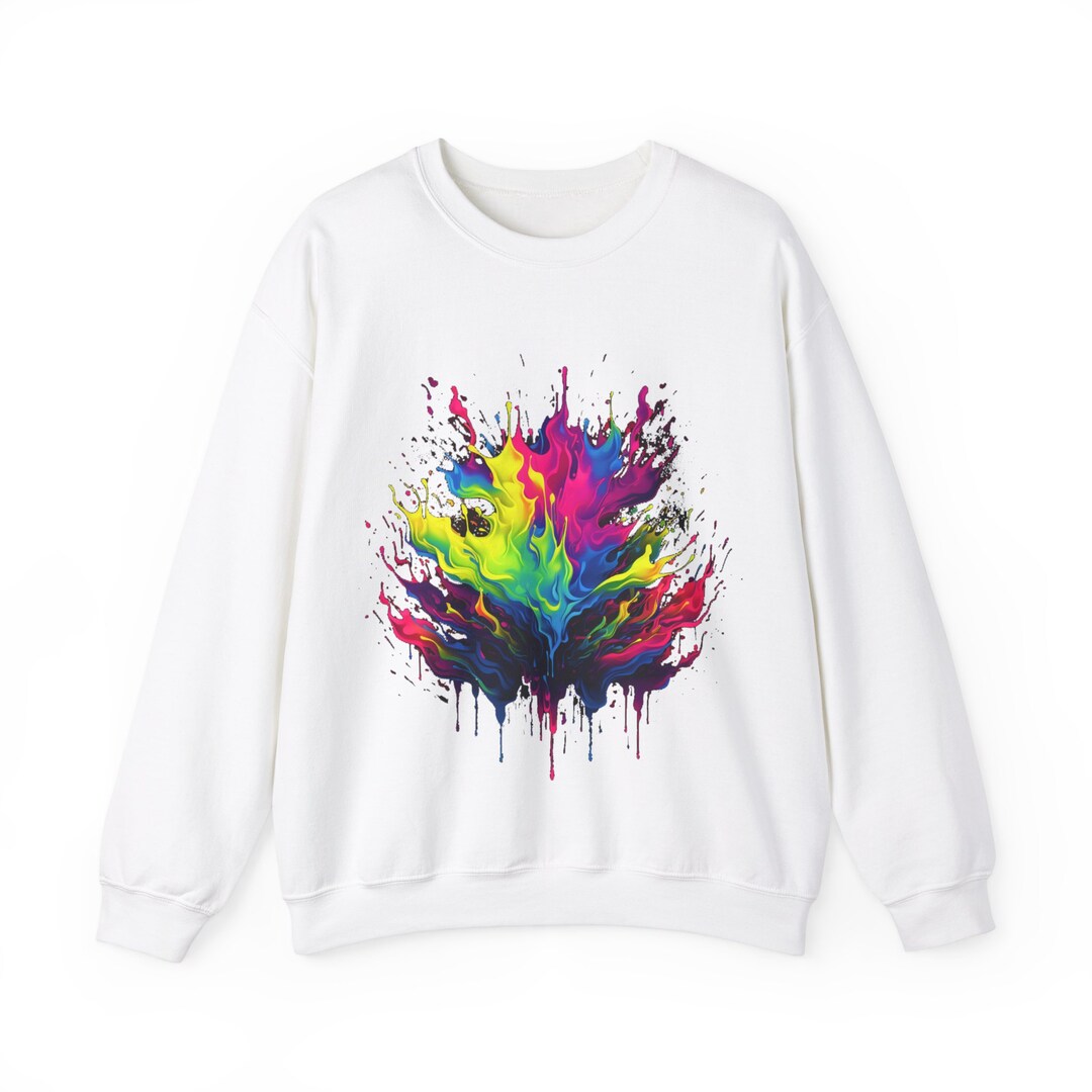 Explosion of Colours Unisex Heavy Blend™ Crewneck Sweatshirt optional ...
