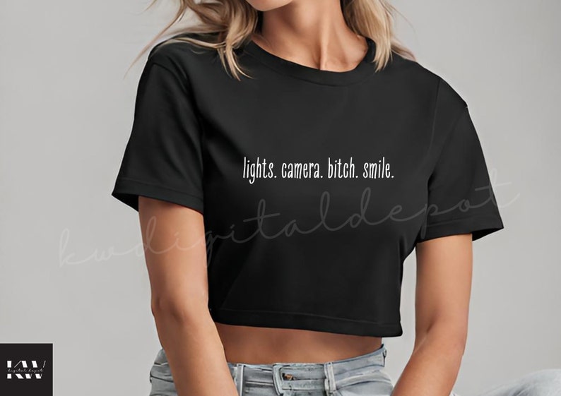 Cropped Tees Black White Taylor Swift Merch TPD Album Release Gifts for ...