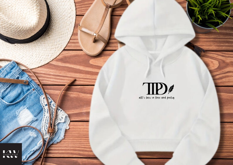 White Hoodie Sweatshirt Taylor Swift Merch TPD Album Release Gifts for ...