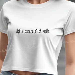 Cropped Tees Black White Taylor Swift Merch TPD Album Release Gifts for ...