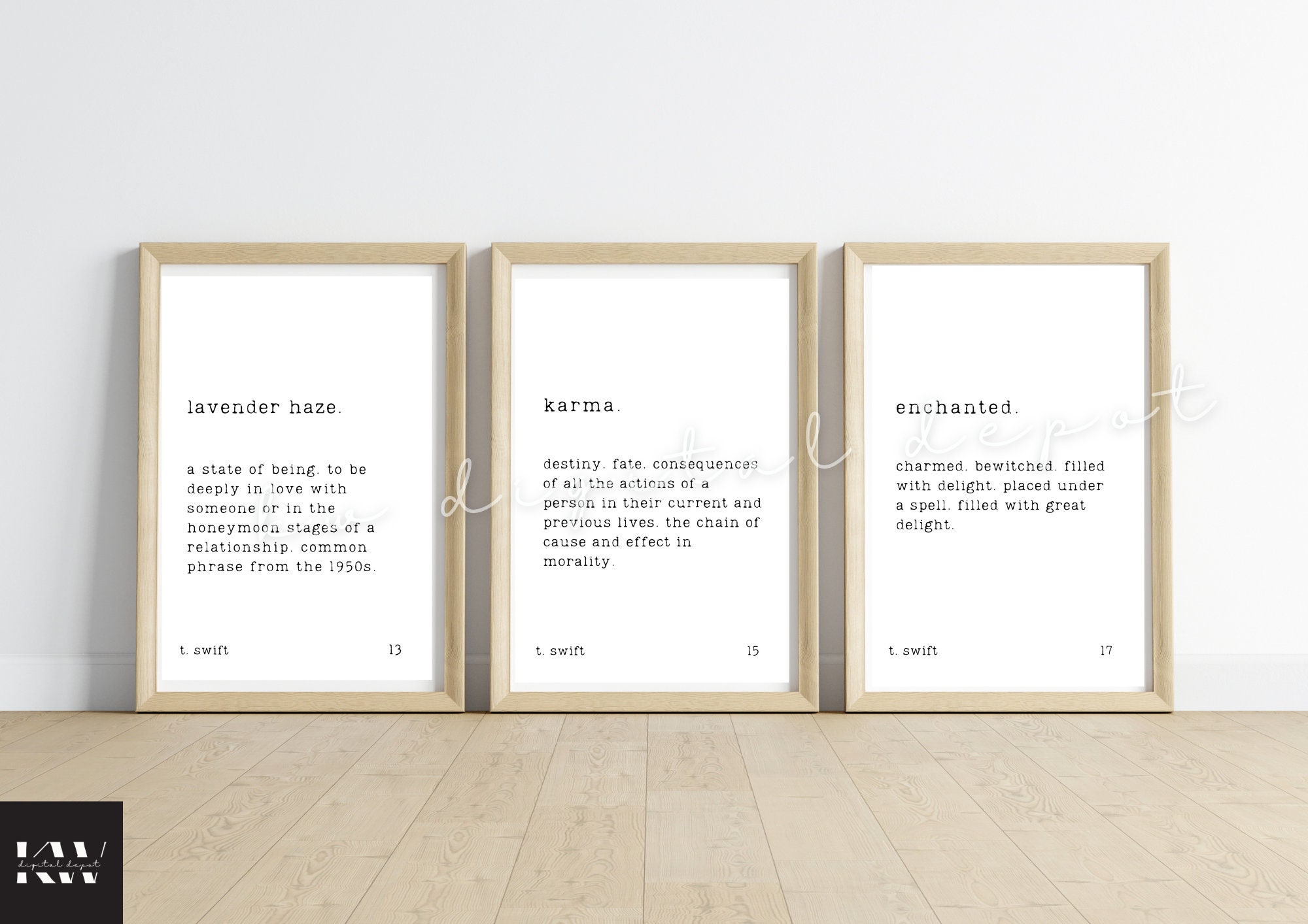 Bundle Set Taylor Swift Posters Minimalist Art Decor Swiftie Fans Gifts ...