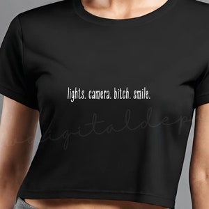 Cropped Tees Black White Taylor Swift Merch TPD Album Release Gifts for ...