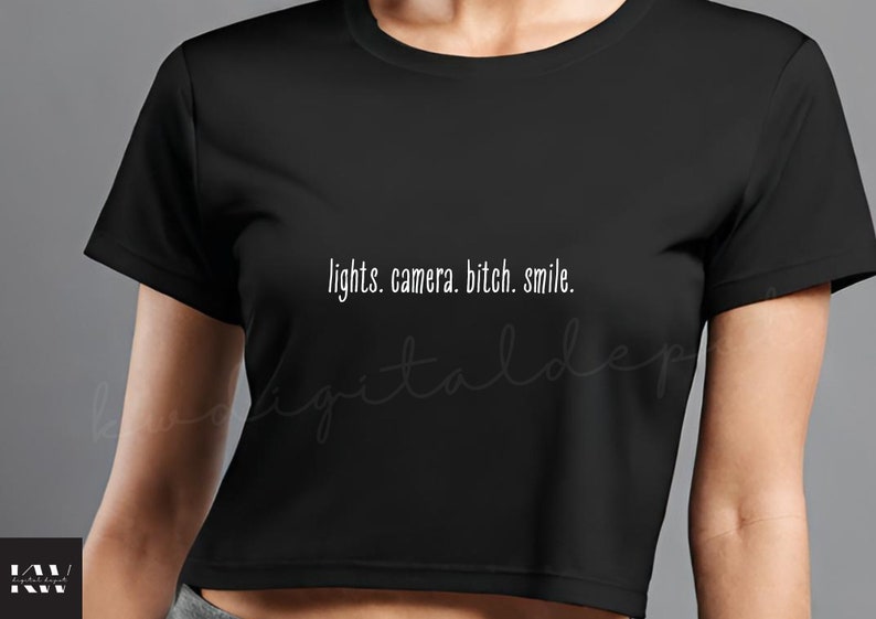 Cropped Tees Black White Taylor Swift Merch TPD Album Release Gifts for ...