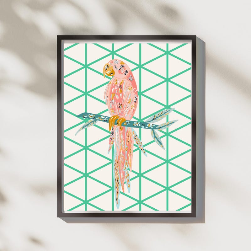 Parrot Poster - Etsy
