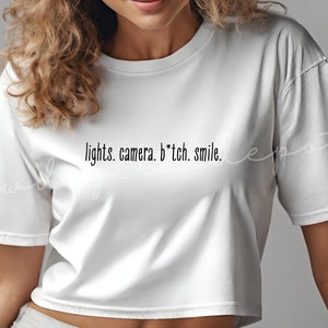 Cropped Tees Black White Taylor Swift Merch TPD Album Release Gifts for ...