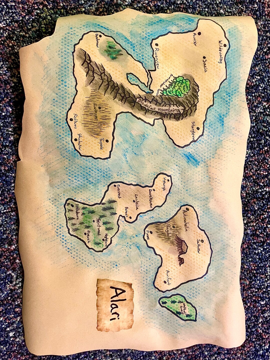 Custom TTRPG Tabletop Game Map - Etsy