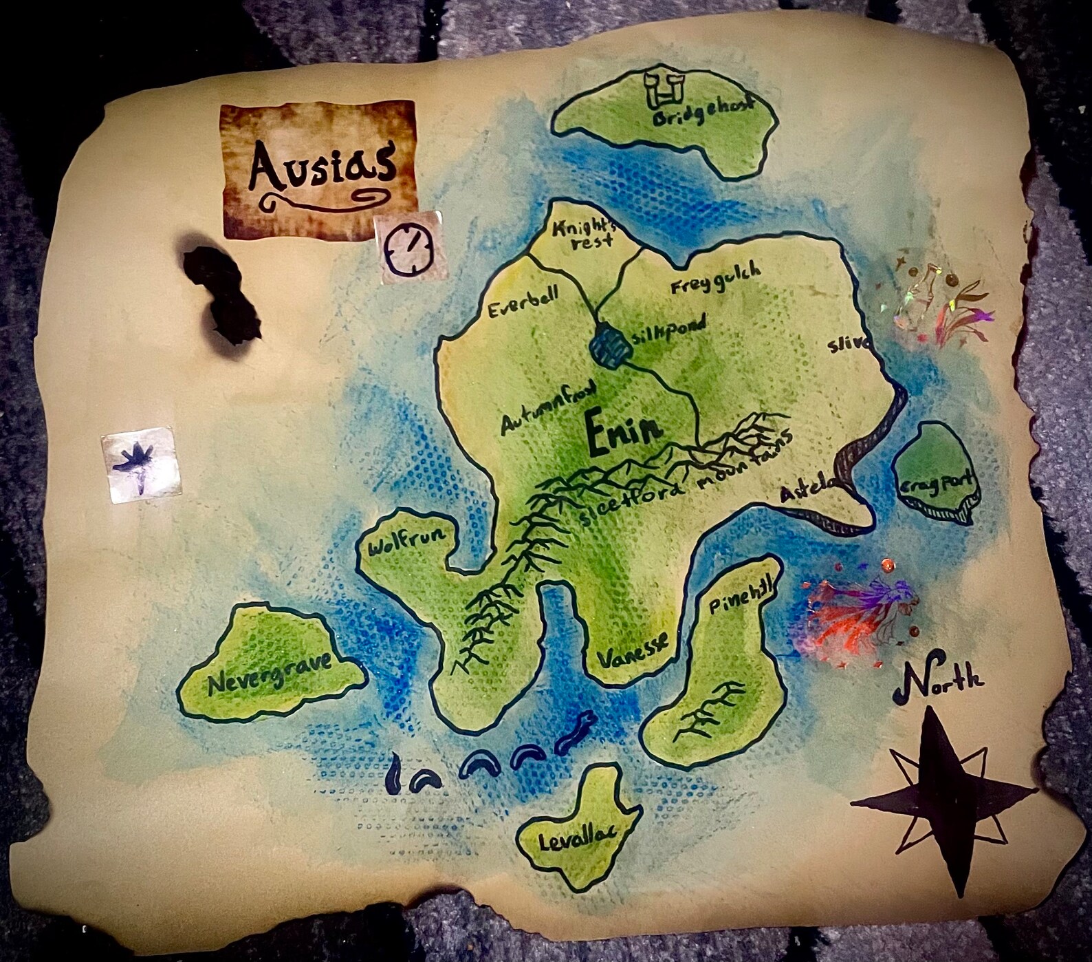 Custom TTRPG Tabletop Game Map - Etsy