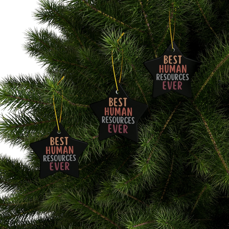 HR Ornament, Human Resources Christmas Tree Decor, Gift for HR Staff ...