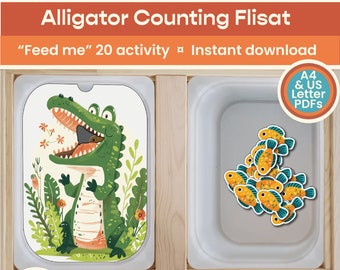 Feed the Lion Flisat Insert, Counting to 20 Activity, Printable ...
