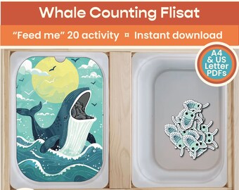 Feed the Gecko Flisat Insert, Counting to 20 Activity, Printable ...