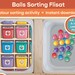 Slot the Balls Into the Colourful Storage Boxes: Flisat Insert, Sorting ...