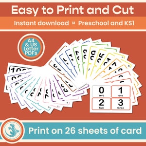 Printable Number Flashcards 0-100 - Instant Digital Download, Kid Flash ...