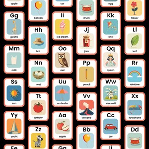 26 Alphabet Flashcards Printable, Digital Download, Montessori Layout ...