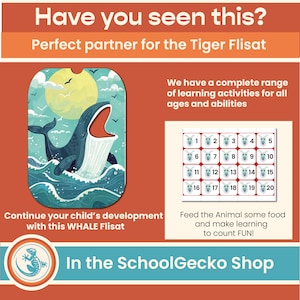 Feed the Tiger Flisat Insert, Counting to 20 Activity, Printable ...