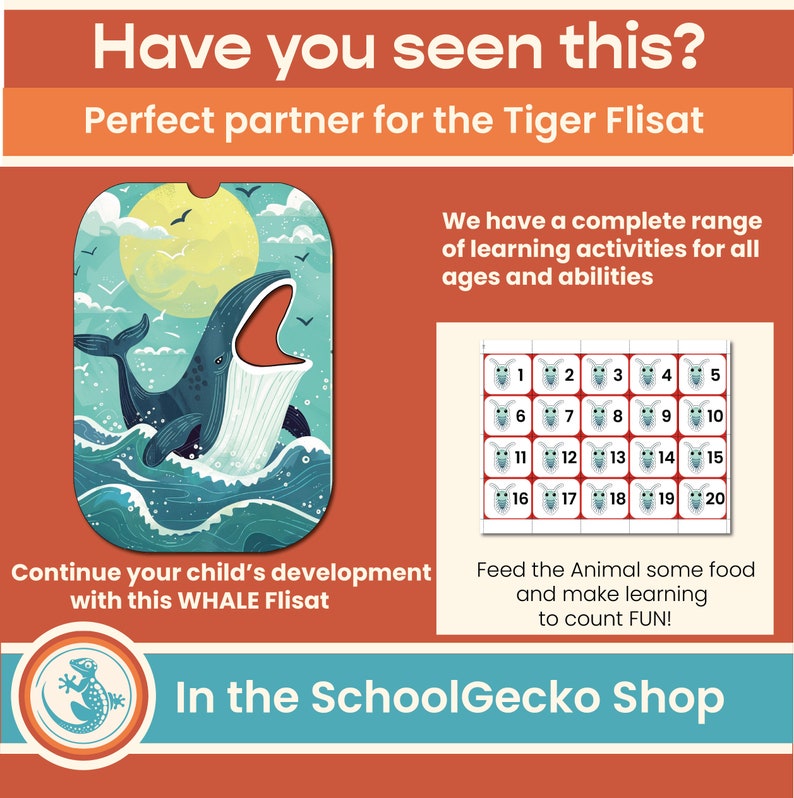 Feed the Tiger Flisat Insert, Counting to 20 Activity, Printable ...