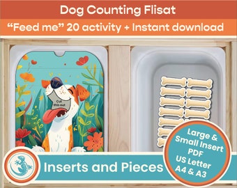 Feed the Lion Flisat Insert, Counting to 20 Activity, Printable ...