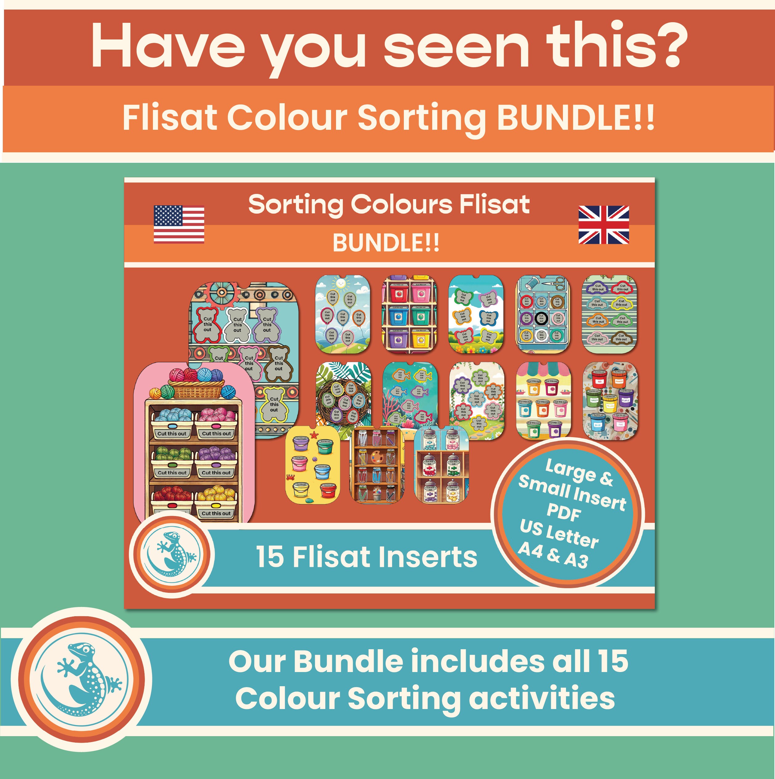 15 Size Sorting Printable Flisat Insert Bundle. Size Sorting Activity ...