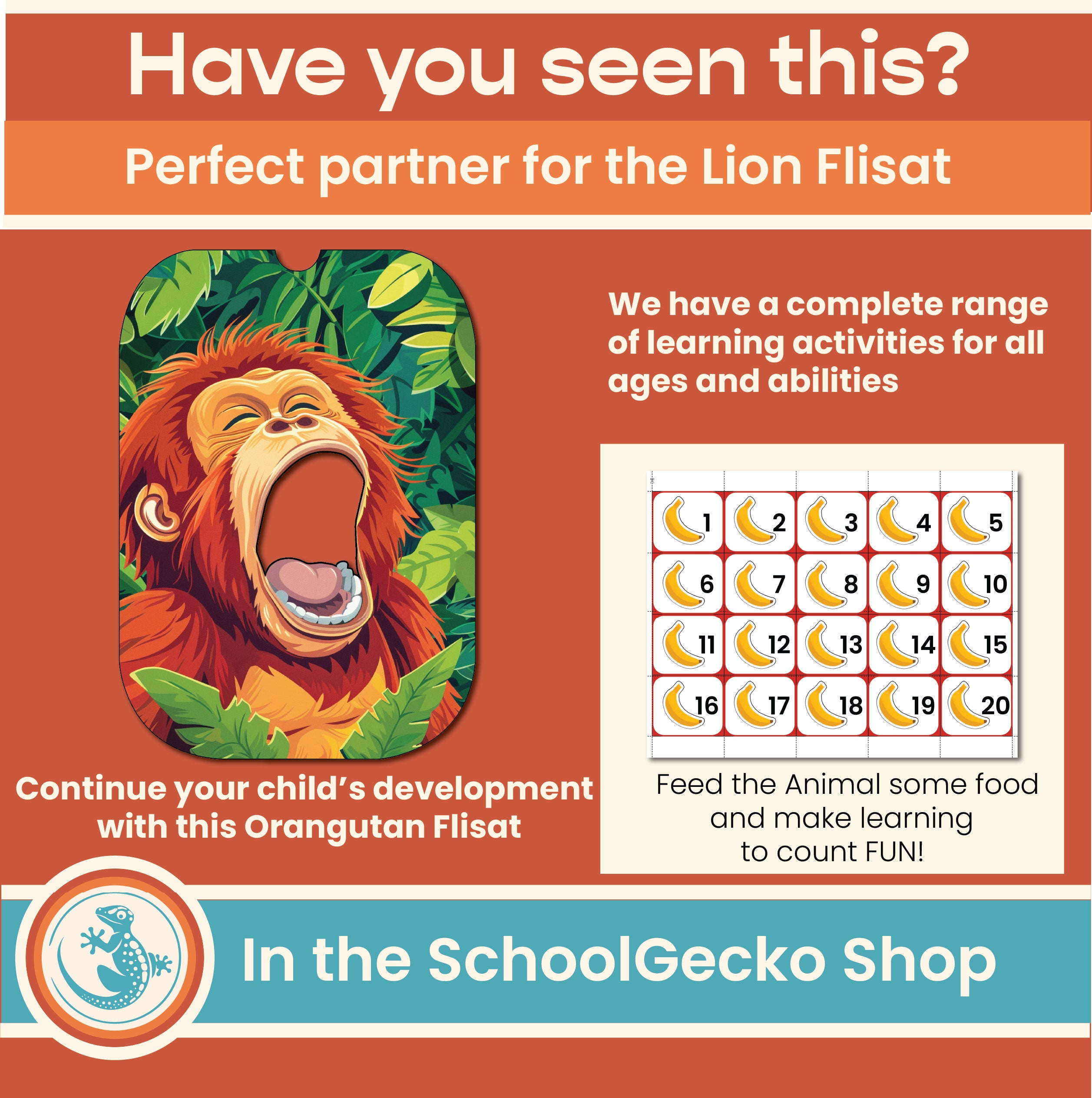 Feed the Lion Flisat Insert, Counting to 20 Activity, Printable ...
