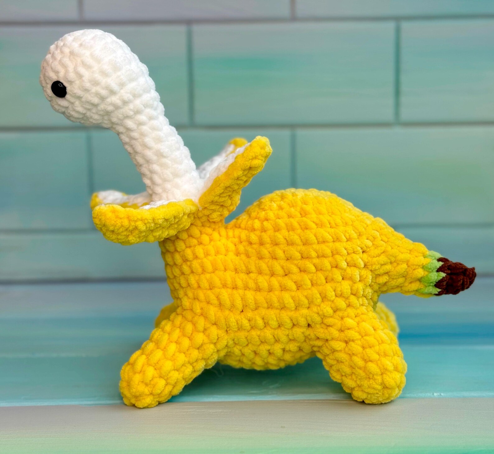 No Sew Bananasaurus Crochet Pattern, Dinosaur Amigurumi Crochet ...