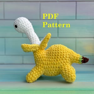 No Sew Bananasaurus Crochet Pattern, Dinosaur Amigurumi Crochet ...
