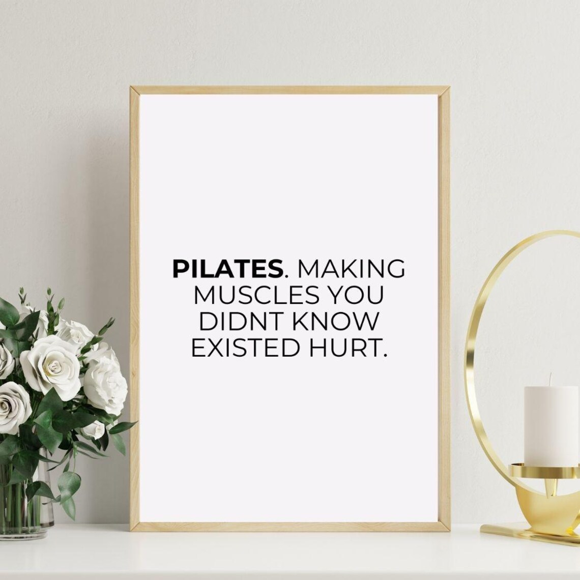 Fitness Motivation Quotes, Gym Wall Art, Pilates Poster, Home Gym Decor ...