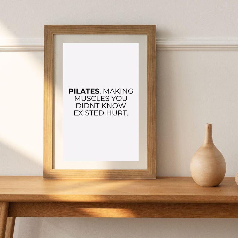 Fitness Motivation Quotes, Gym Wall Art, Pilates Poster, Home Gym Decor ...