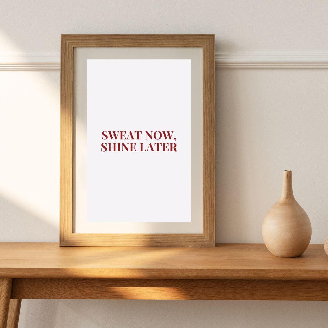 Fitness Motivation Quotes, Gym Wall Art, Workout Poster, Home Gym Decor ...