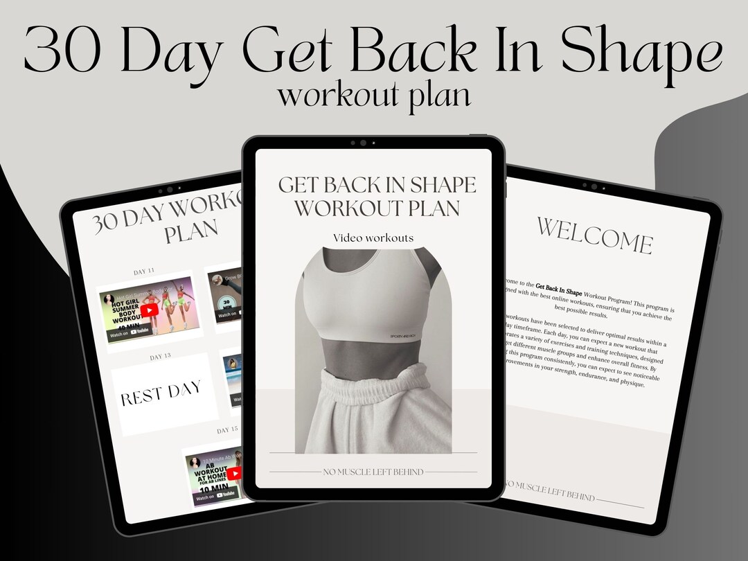 30 Day Challenge, Weight Loss, 30 Day Workout Challenge, 30 Day Soft ...