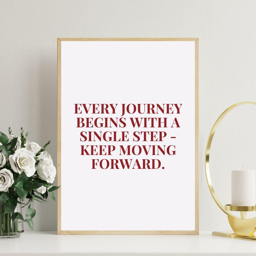 Self Growth Wall Art, Inspirational Printable, Success Quote Poster ...