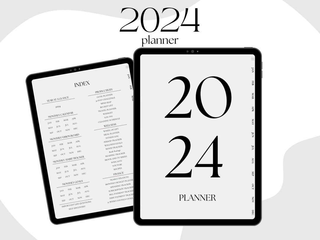 2024 Planner Daily Planner 2024 2024 Digital Planner iPad Planner Basic ...