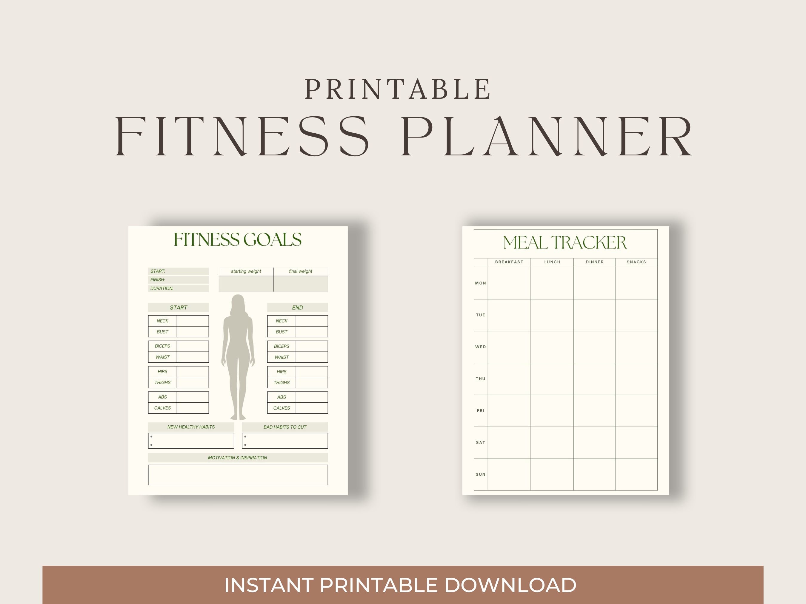 2024 Fitness Planner | Goodnotes Journal | Weight Loss Journal ...