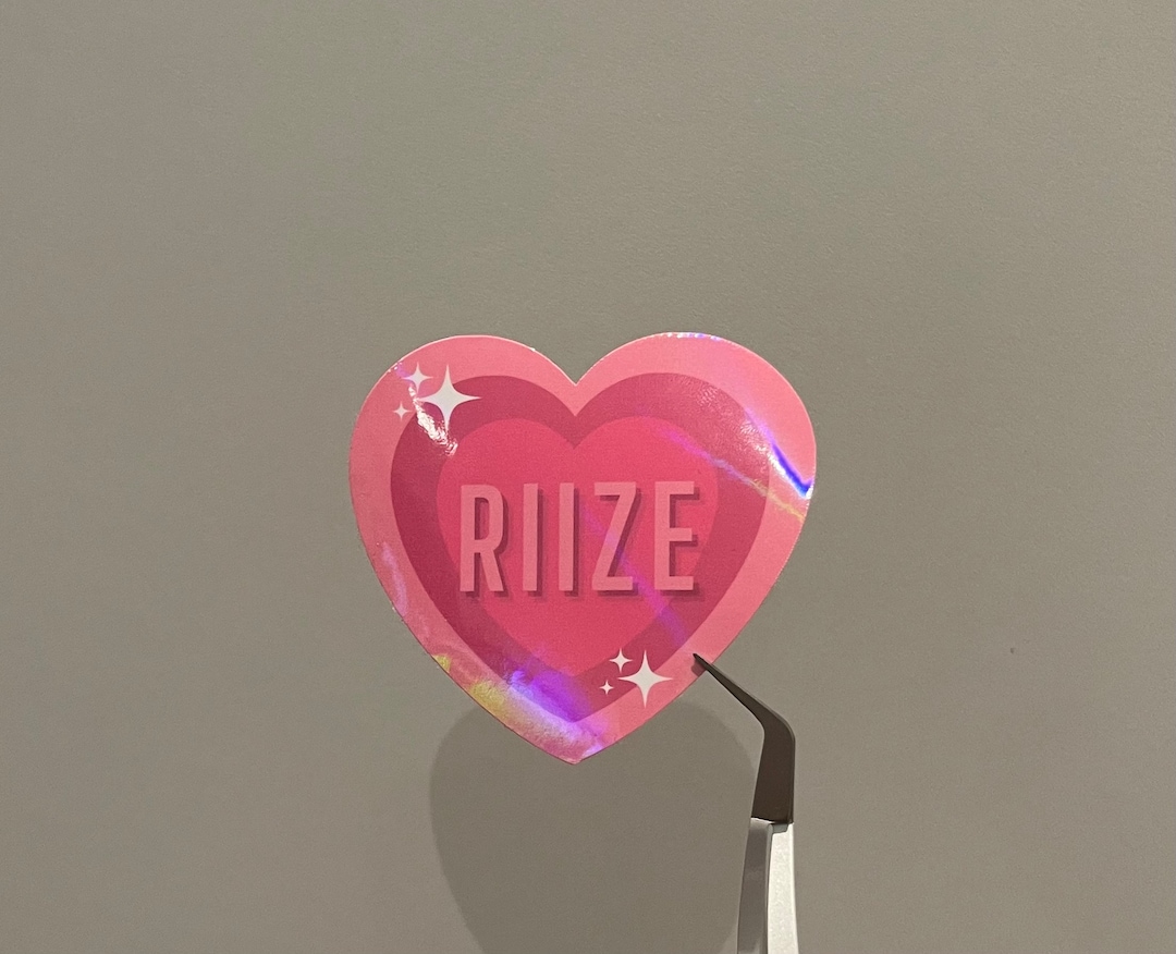 RIIZE Holographic Heart Waterproof Vinyl Sticker for BRIIZE - Etsy