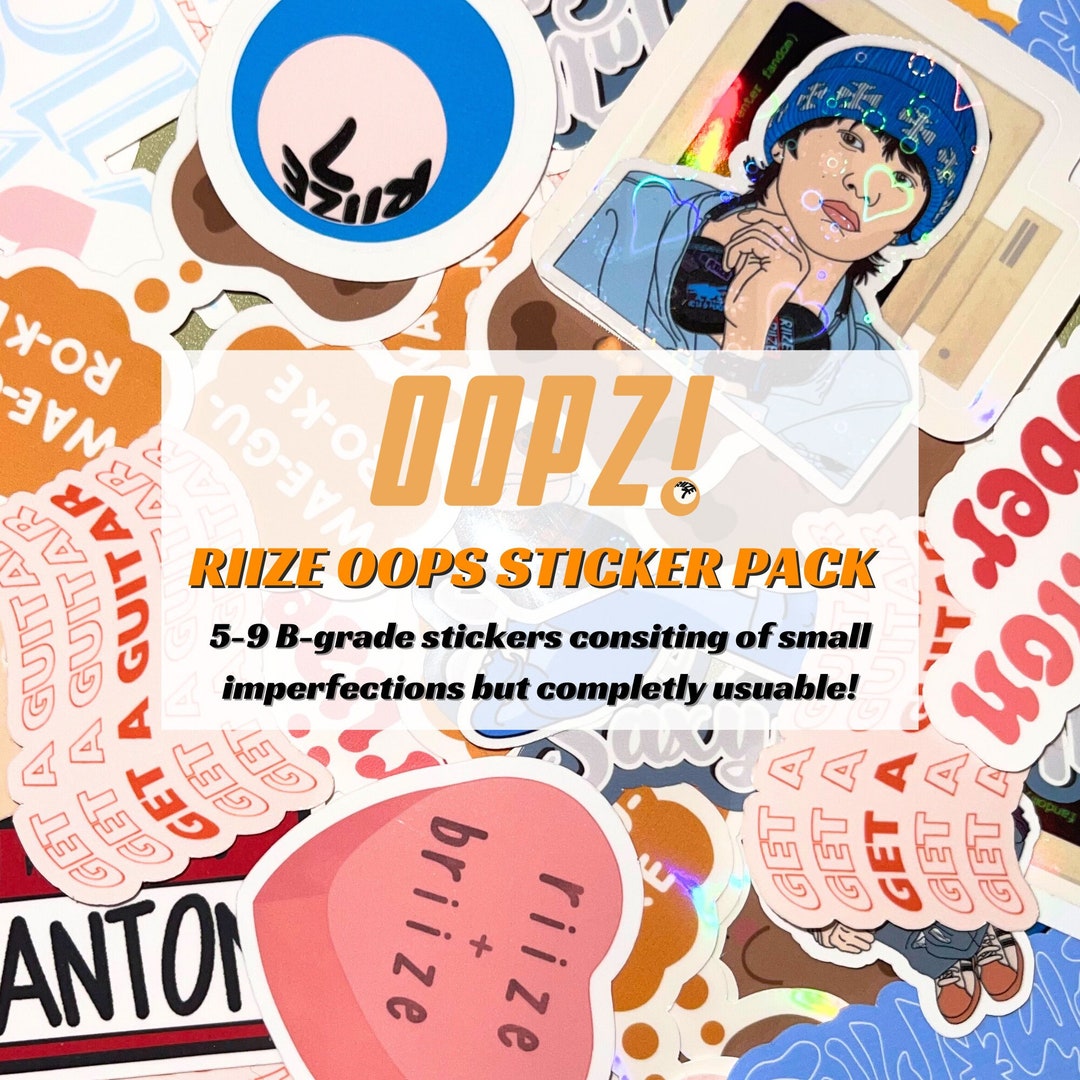 RIIZE Sticker Pack OOPS K Pop Sticker Grab Bag RIIZE Stickers - Etsy