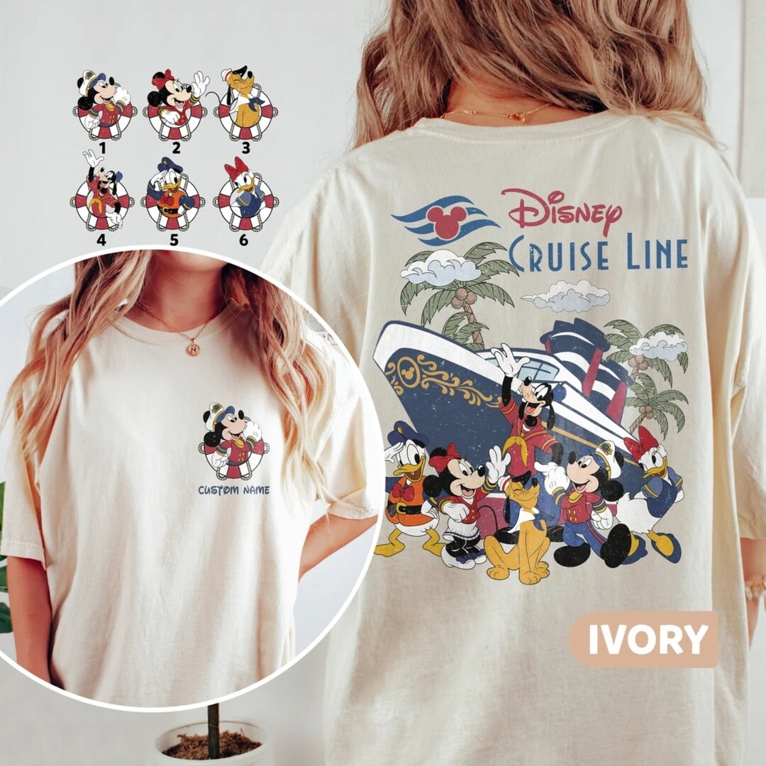 2-sided Disney Cruise Line Shirt Mickey and Friends Cruise - Etsy
