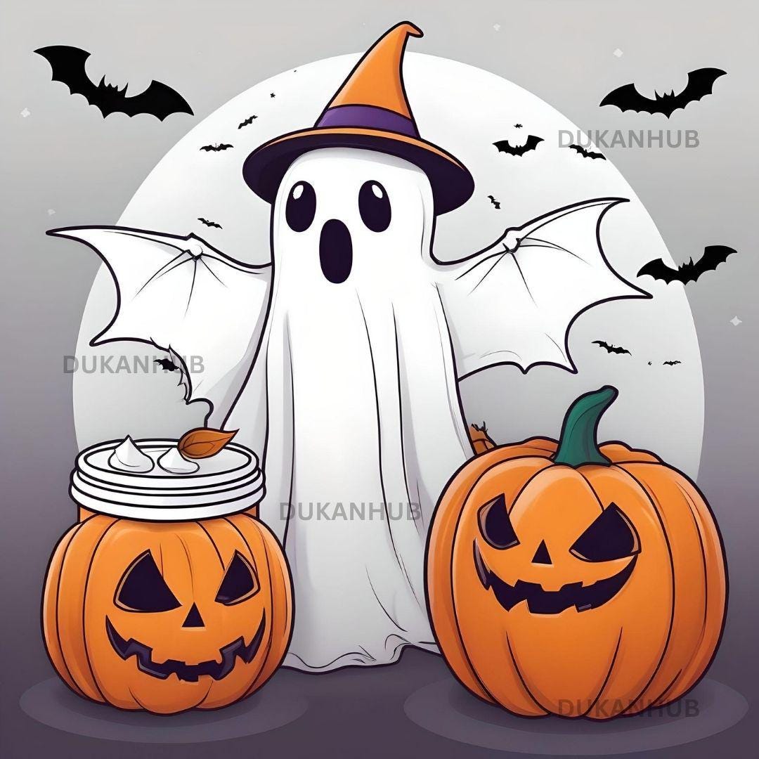 Cute Ghost Png, Halloween Png, Pumpkin Png, Bougie Png, Bougie Ghost ...