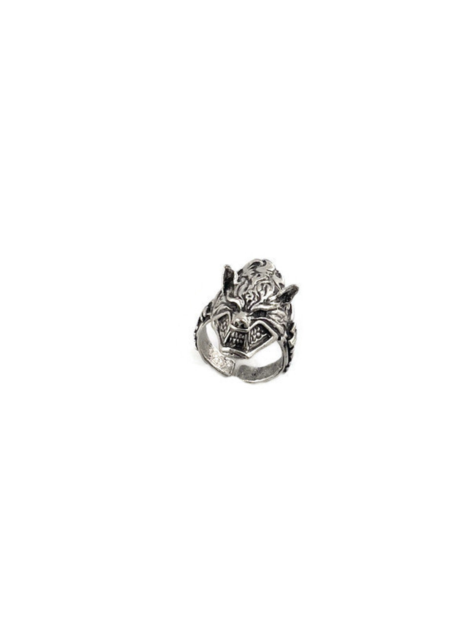 Wolf Ring Nordic Wolf Head Ring Unisex Stainless Steel - Etsy