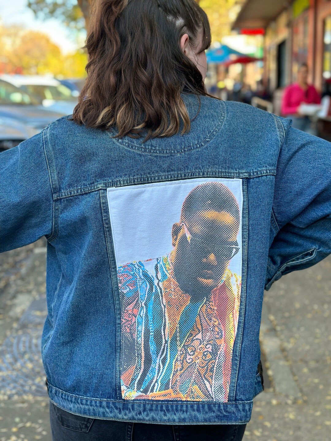 Juxtasews Notorious B.I.G. Upcycled Denim Jacket - Etsy