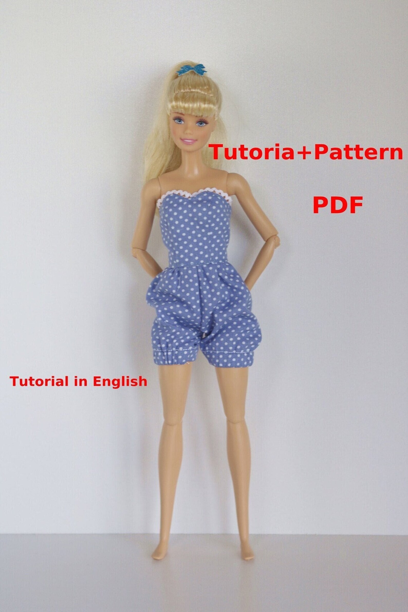 PDF 12 in Dolls Jumpsuit. Tutorial Doll Clothes. Make an Outfit for the ...