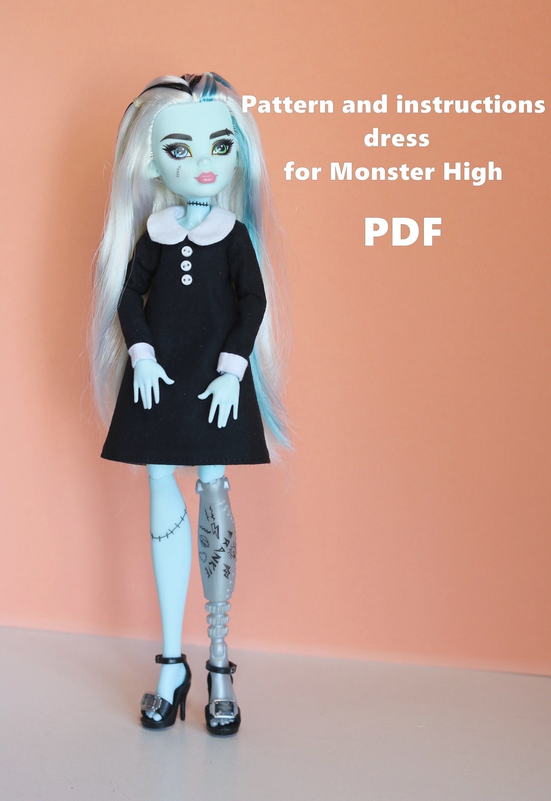 Pattern for Dress for Mоnstеr Hіgh Doll G3 - Etsy